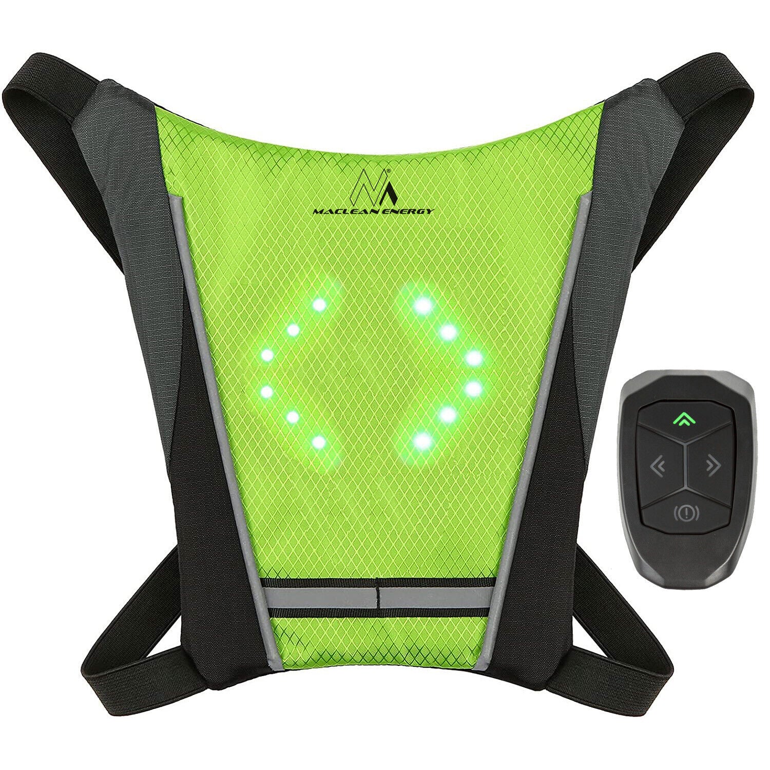 LED Turn Signal Vest,LED Reflective Vest with Direction Indicator ...